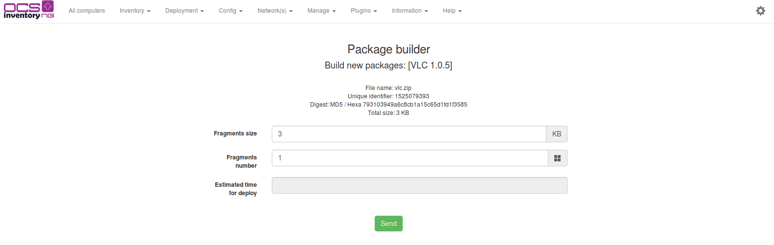 Deploying packages or executing commands on client hosts - OCS Inventory Documentation